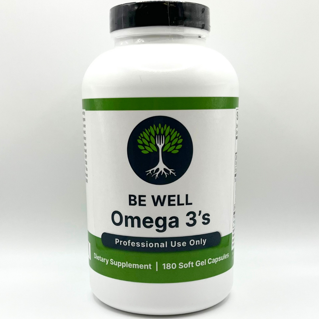 Be Well Omega 3's 180 Soft Gel Capsules – Be Well Family Care