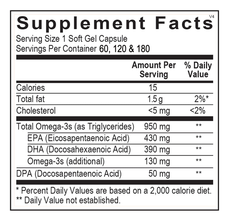 Be Well Omega 3's 180 Soft Gel Capsules – Be Well Family Care